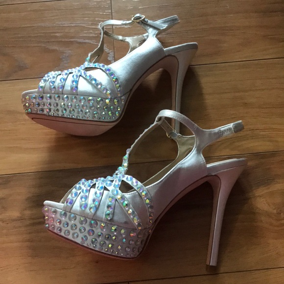 Joan & David | Shoes | Stunning New Joan David Rhinestone Platforms ...